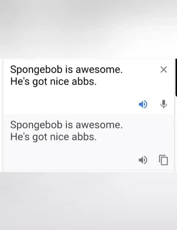 Spongebob is awesome. x He's got nice abbs. Spongebob is awesome. He's ...