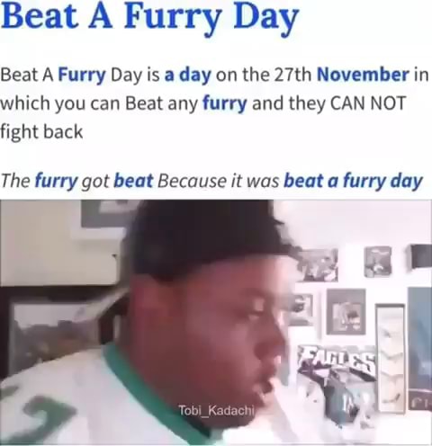 Beat A Furry Day Beat A Furry Day is a day on the 27th November in ...