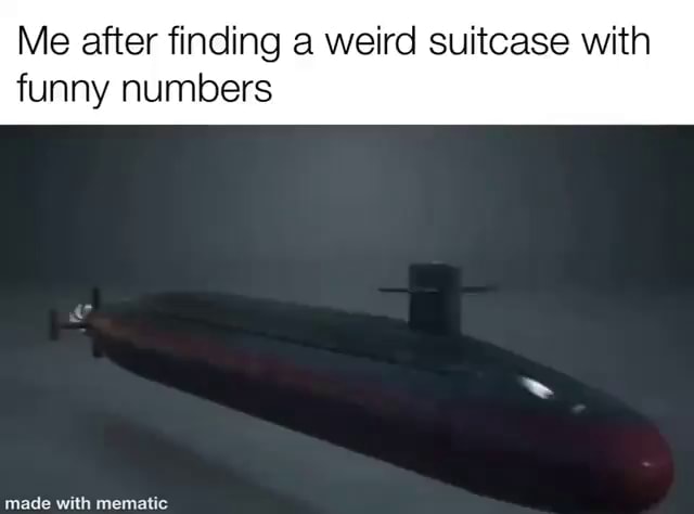 Me after finding a weird suitcase with funny numbers made - iFunny Me after finding a weird suitcase with funny numbers made - iFunny