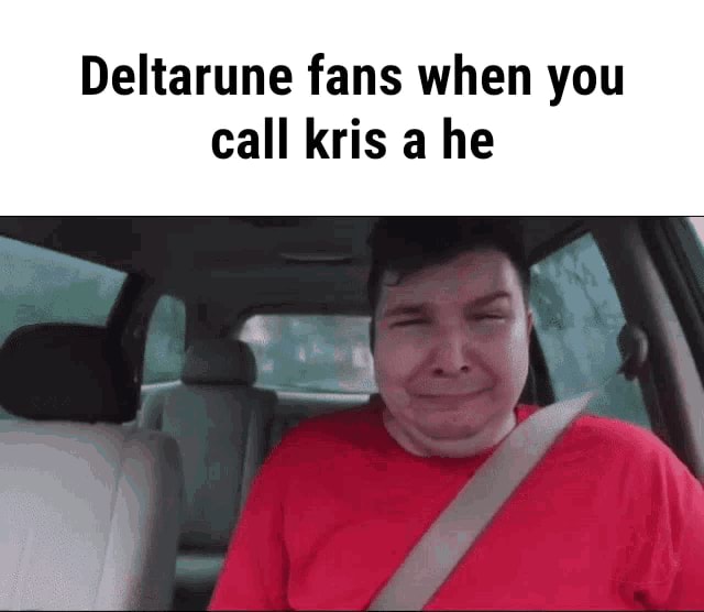 Deltarune fans when you call kris a he - iFunny