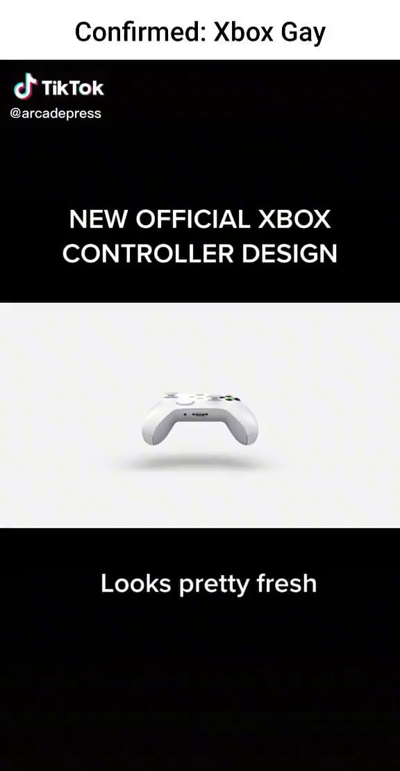 Confirmed: Xbox Gay @arcadepress NEW OFFICIAL XBOX CONTROLLER DESIGN ...