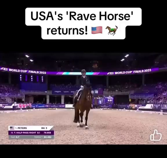 USA's 'Rave Horse' returns! - iFunny