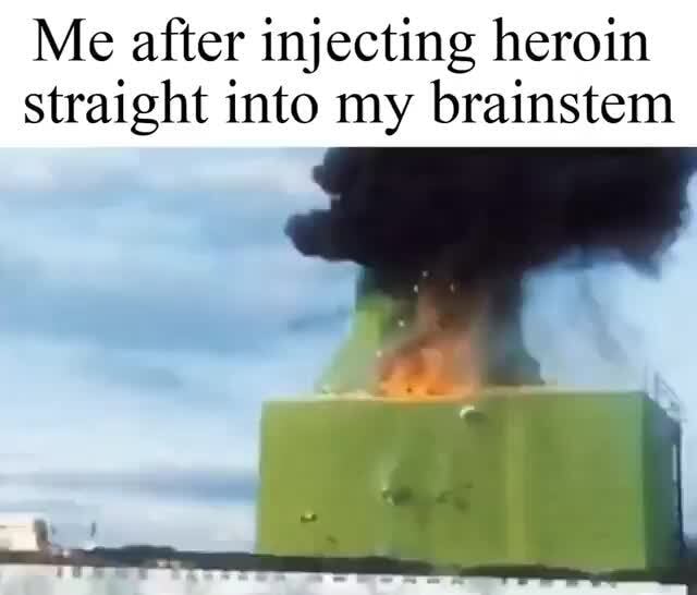 Me after injecting heroin straight into my brainstem - iFunny
