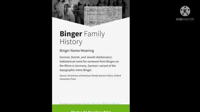 Binger Family History - iFunny
