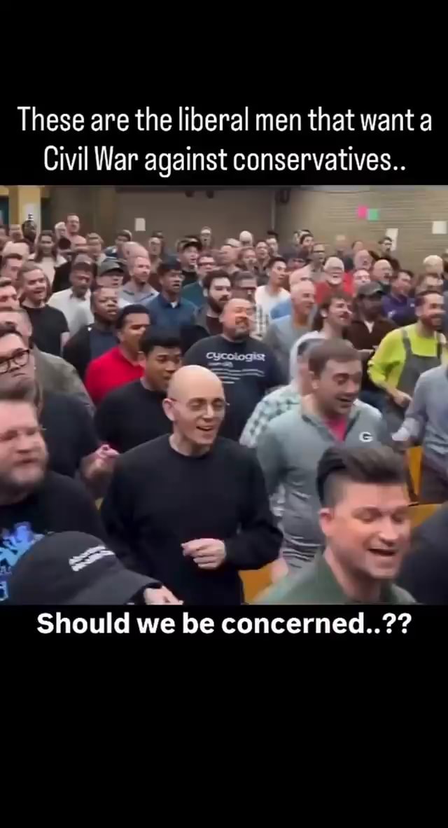These are the liberal men that want a Civil War against conservatives ...