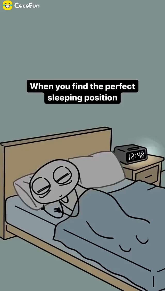 When you find the perfect sleeping position - iFunny