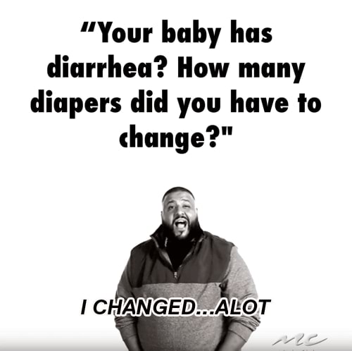 "Your baby has diarrhea? How many diapers did you have to change ...