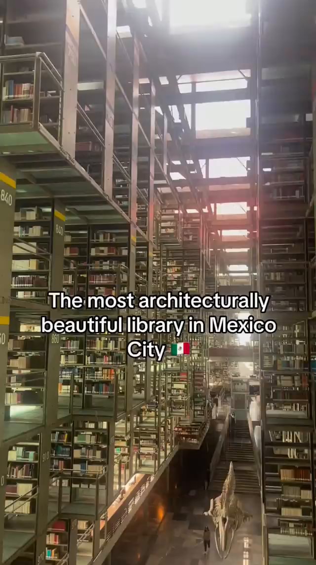 The most architecturally beautiful library in Mexico City - iFunny