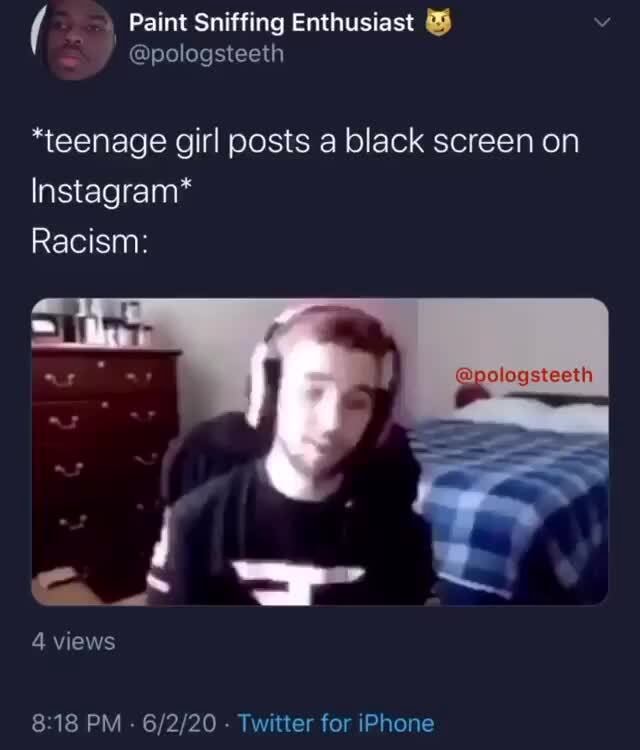 Paint Sniffing Enthusiast Y pologsteeth teenage Girl Posts A Black paint-sniffing-enthusiast-y-pologsteeth-teenage-girl-posts-a-black