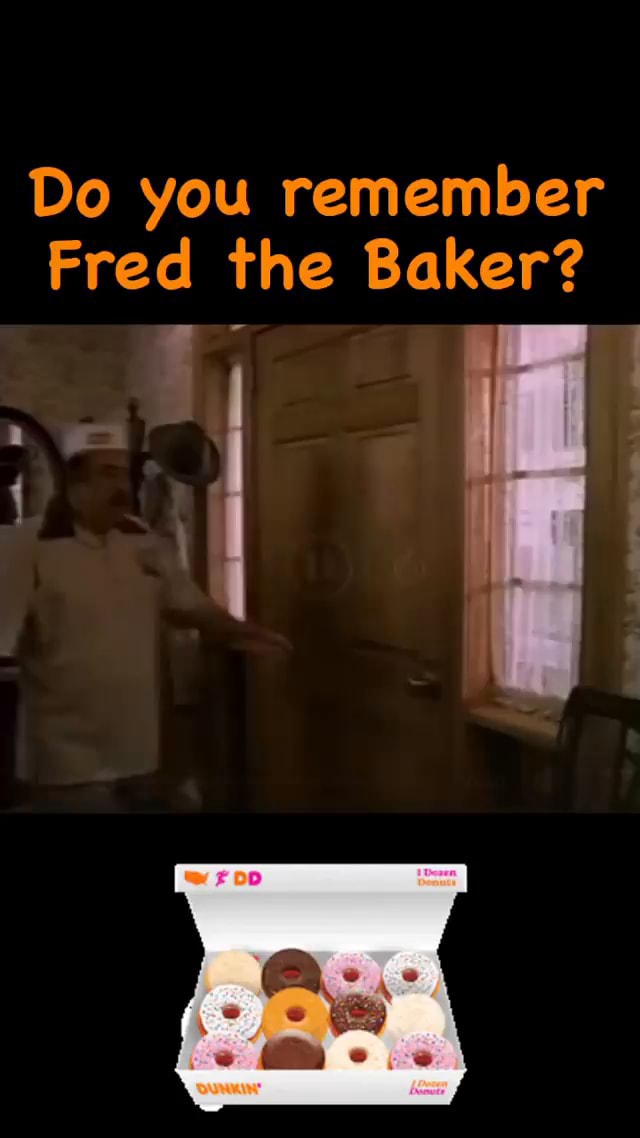 Time to make the donuts… #dunkindonuts #dunkin #fredthebaker #the80s ...