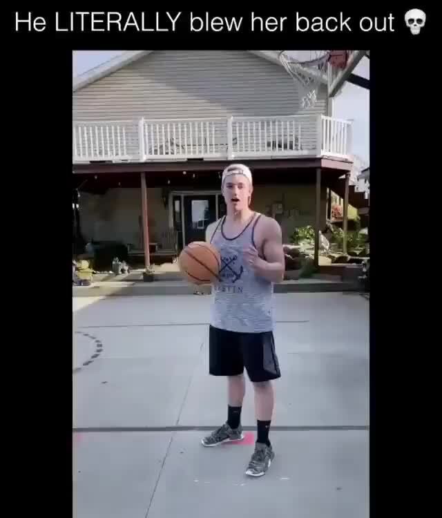 He LITERALLY blew her back out - iFunny