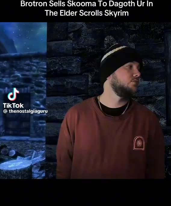 Brotron Sells Skooma To Dagoth Ur In The Elder Scrolls Skyrim TikTok ...