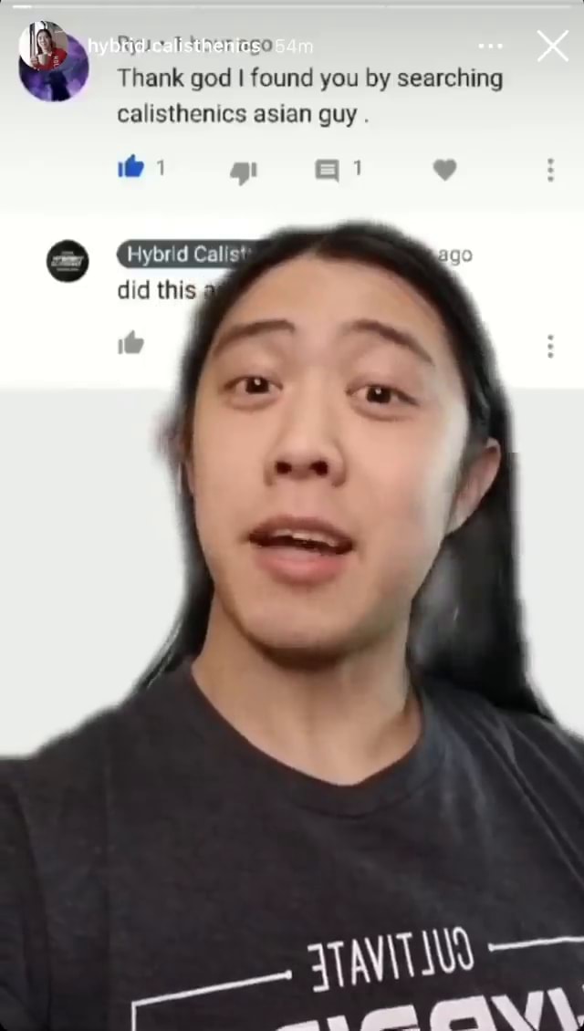 Thank god I found you by searching calisthenics asian guy . Hybrid ...