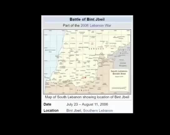 Battle of Bint Jbeil Date Location - iFunny
