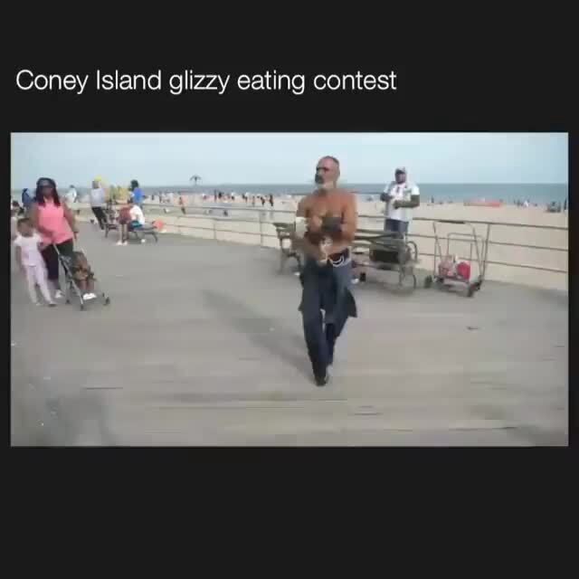 Coney Island glizzy eating contest - iFunny