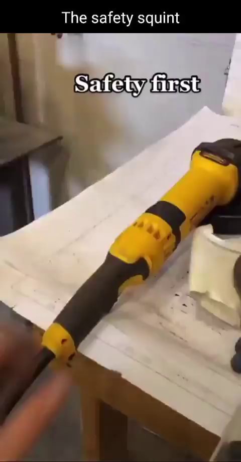 The safety squint Satety first - iFunny