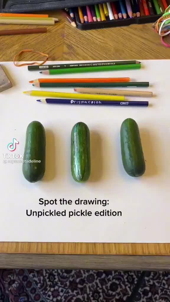 Btadeline Spot the drawing: Unpickled pickle edition - iFunny