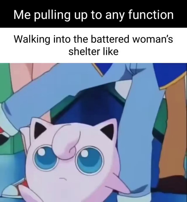 Me pulling up to any function Walking into the battered woman's shelter like - iFunny