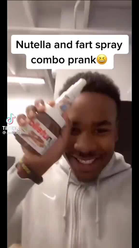 Nutella and fart spray combo prank Til - iFunny