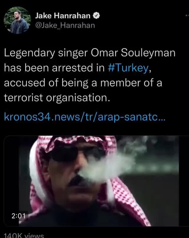 Jake Hanrahan @Jake Hanrahan Legendary singer Omar Souleyman has been ...