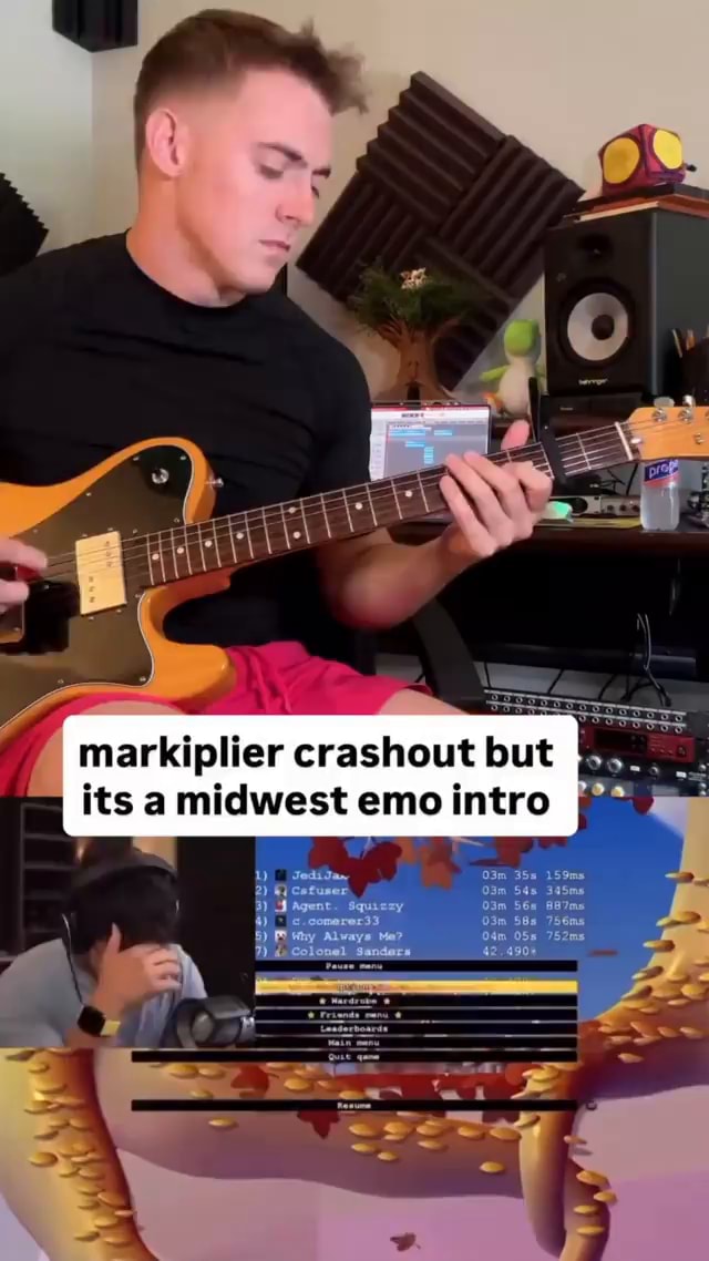 Markiplier crashout but its a midwest emo intro - iFunny