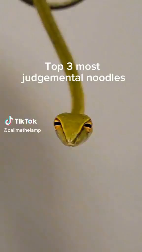 Top 3 most judgemental noodles ch TikTok callmetheia mp - iFunny