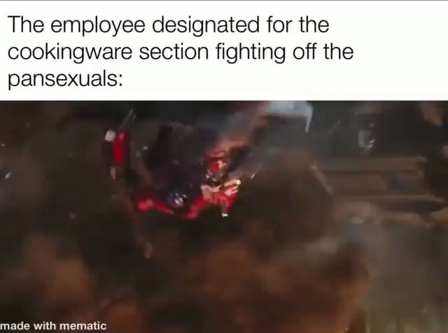 The employee designated for the pansexuals: made cookingware section ...