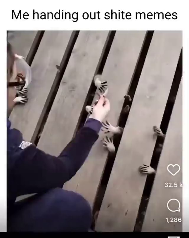 Me handing out shite memes - iFunny