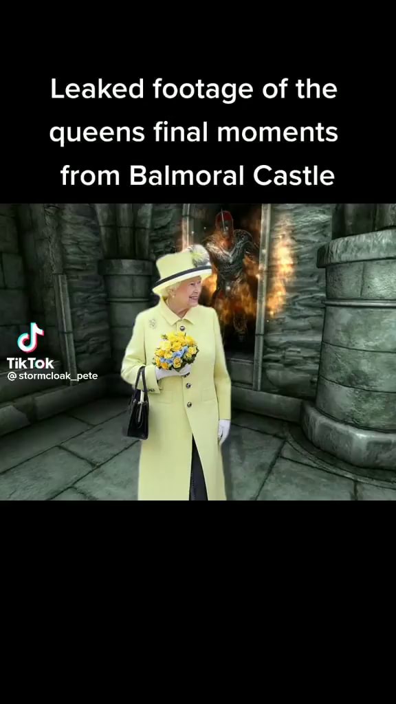 Leaked footage of the queens final moments from Balmoral Castle TikTok ...