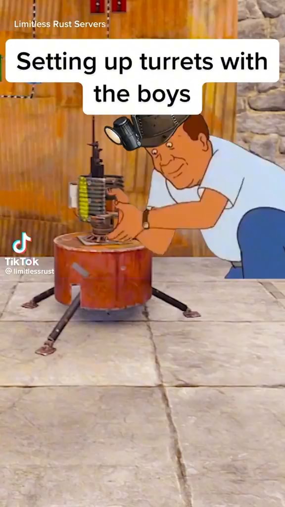 Rust Servery, Setting up turrets with I I TikTok - iFunny