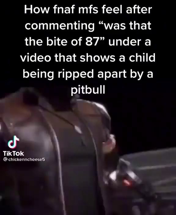 How fnaf mfs feel after commenting "was that the bite of 87" under a ...