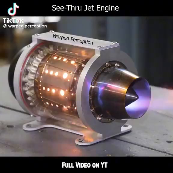 See-Thru Jet Engine FULL VIDEO ON YT - iFunny