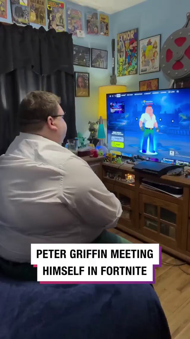 Peter Griffin playing as Peter Griffin in Fortnite Via robfranzese ...
