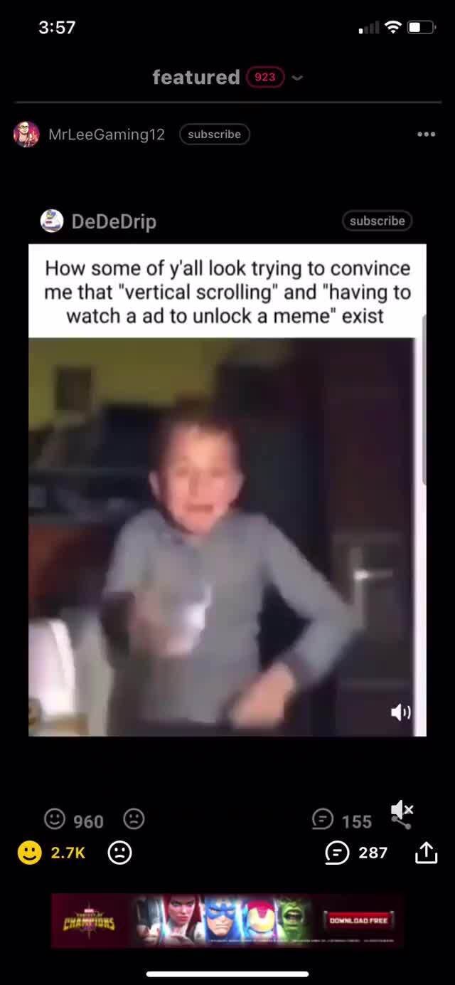 Featured ta DeDeDrip subscribe How some of y'all look trying to convince me that "vertical ...