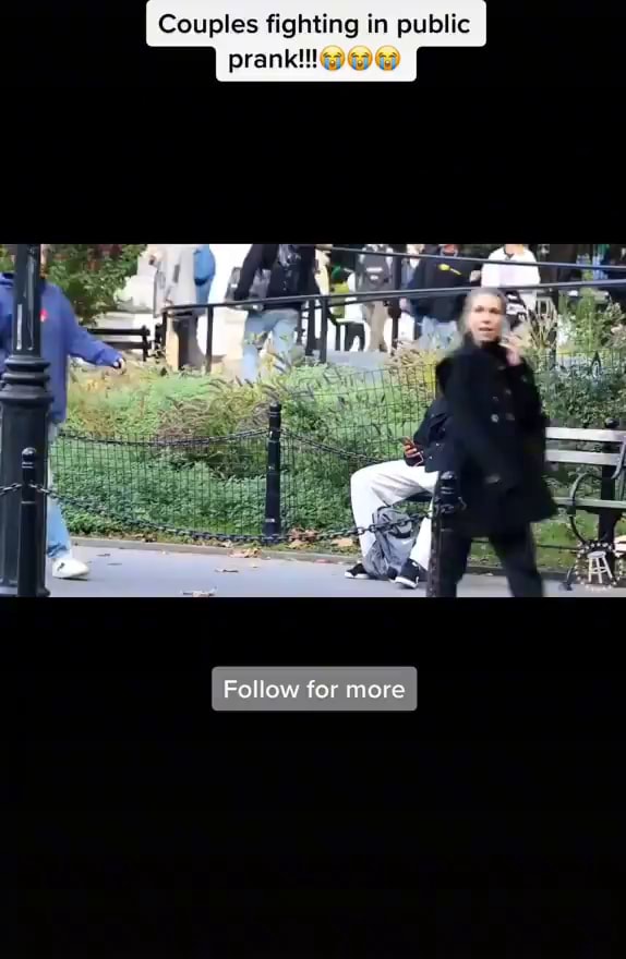 Couples fighting in public prank!! Follow for more - iFunny