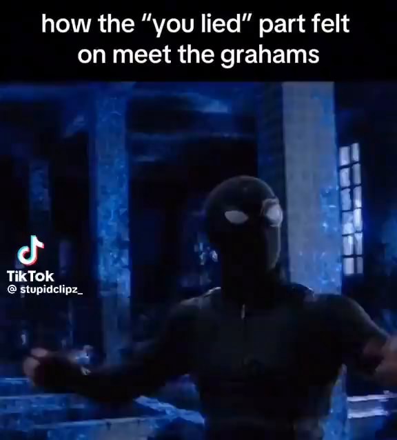 How the "you lied" part felt on meet the grahams ta aN TikTok ...