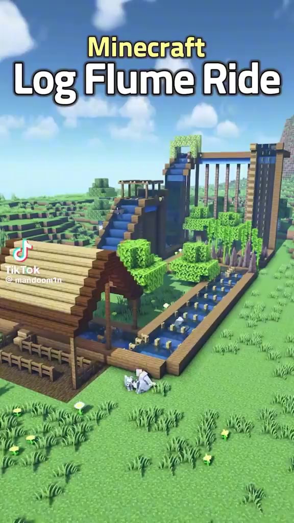 Minecraft Log Flume Ride - iFunny