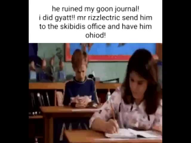 He ruined my goon journal! i did gyatt!! mr rizzlectric send him to the ...