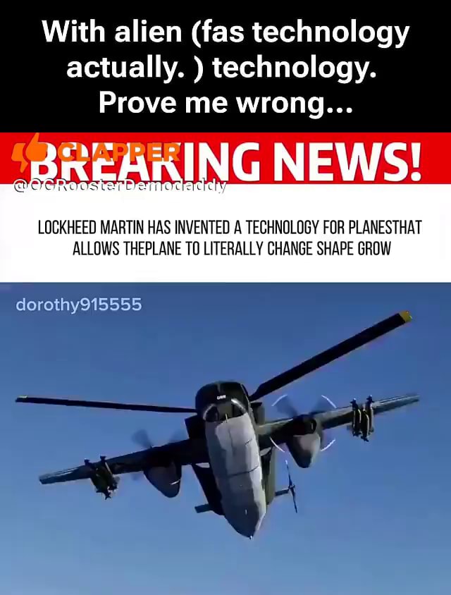 With alien (fas technology actually. ) technology. Prove me wrong ...