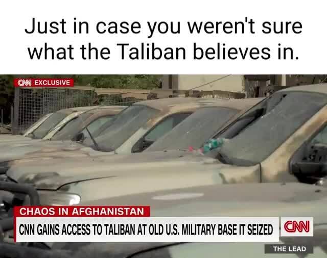 Just in case you weren't sure what the Taliban believes in. ON ...