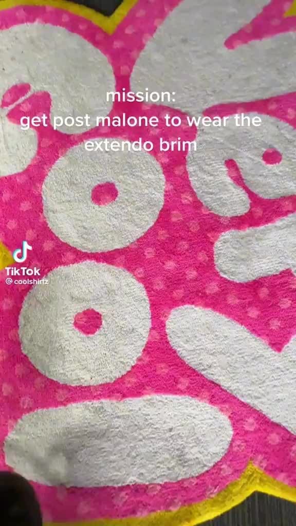 Mission: get post malone to wear the extendo brim - iFunny