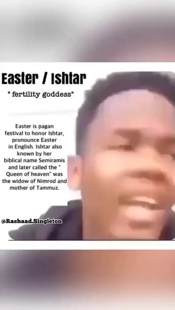 Easter / ishtar fertility goddess" Easter is pagan festival to honor ...