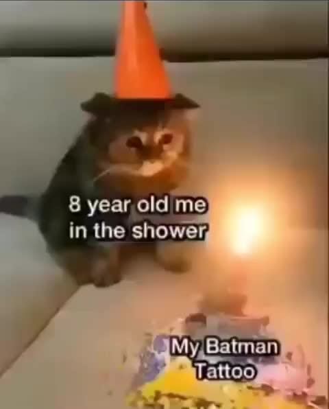 Year Old Me In The Shower My Batman Ifunny