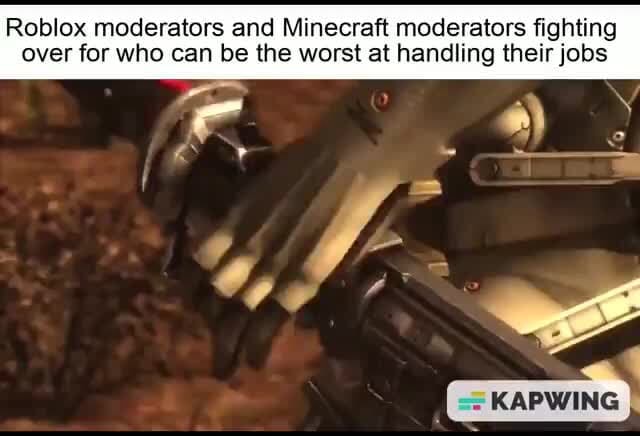 Roblox moderators and Minecraft moderators fighting over for who can be ...