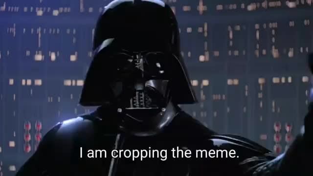 I am cropping the meme. - iFunny