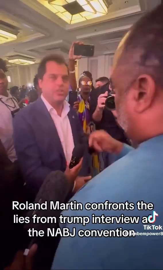 Roland Martin confronts the lies from trump interview ad TikTok the NAB ...