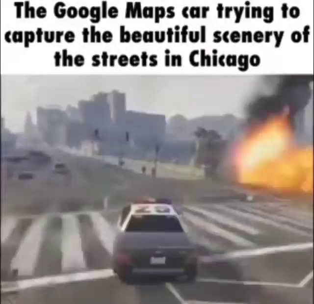 The Google Maps car trying to capture the beautiful scenery of the ...