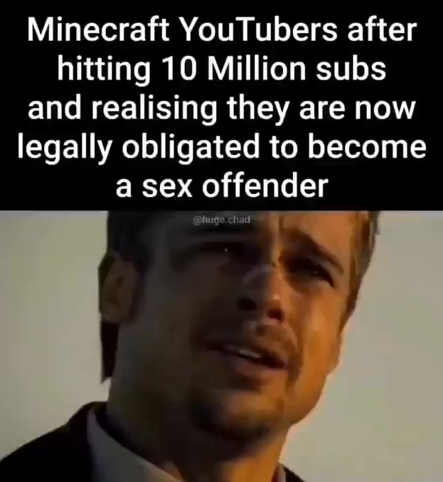 Minecraft YouTubers after hitting 10 Million subs and realising they ...