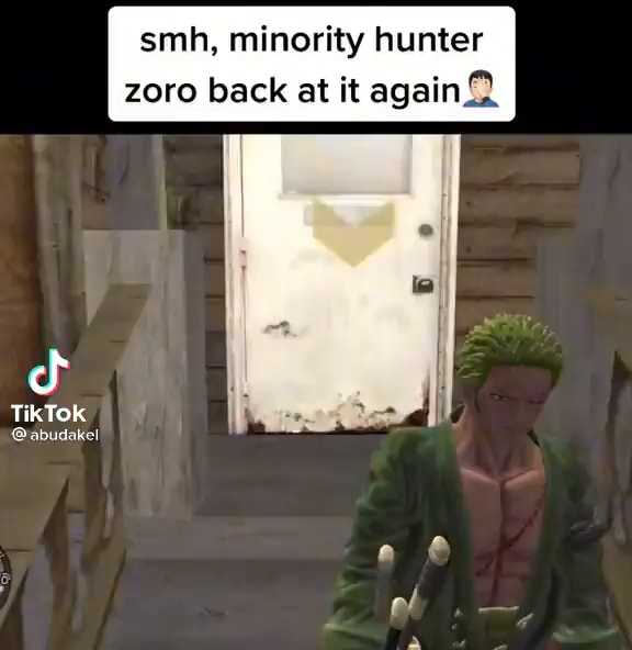 Smh, minority hunter zoro back at it again TikTok @abudake! pl - iFunny