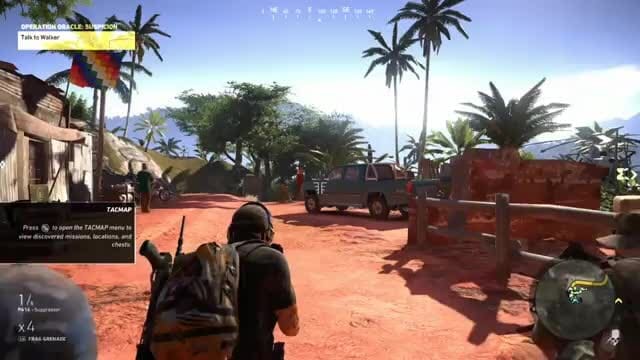 TACMAP Press @ to open the TACMAP menu to view discovered missions ...